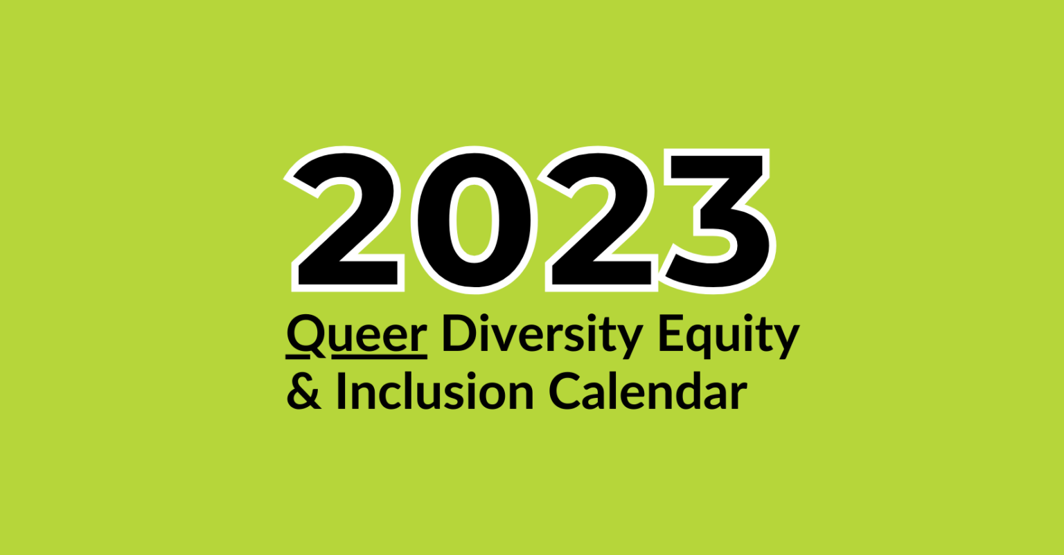 2023 Queer Diversity Equity & Inclusion Calendar (DEI) - Mossier